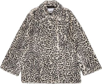 Ganni veste en fourrure artificielle - Tons neutres