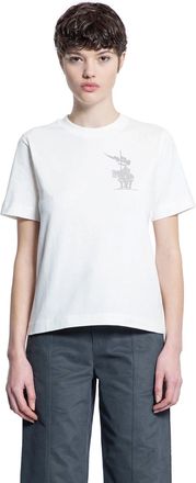 Burberry WOMAN WHITE T-SHIRTS & TANK TOPS