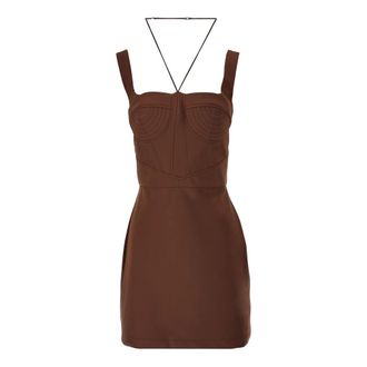 Nensi Dojaka Maddie Mini Kleid - - Dresses - Damen - Braun - XS
