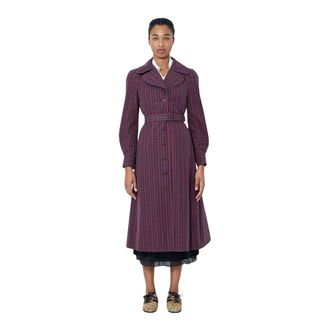 Vivienne Westwood Gekn&ouml;pfter Trenchcoat mit G&uuml;rtel - - Coats - Damen - Rot - M