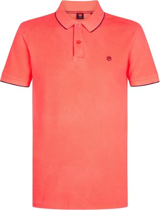 Petrol Industries Herren Poloshirt Kurzarm - Baumwolle - Klassischer Kragen - Herrenbekleidung - Rosa - XXXL