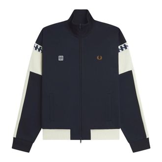 Fred Perry Cut And Sew Track Jacket - - Sweatshirts & Hoodies - Herren - Blau - XL