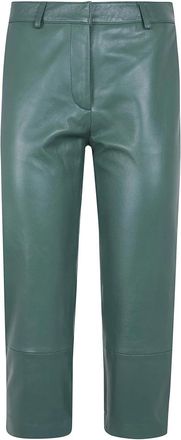 Frankie Shop Femme, Pantalons, Vert, Taille: 42 FR Lior Leather Capri Pants