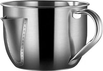 Generic S&eacute;parateur de graisse avec design &agrave; double bec, passoire &agrave; sauce en acier inoxydable, carafe s&eacute;parateur de graisse r&eacute;utilisable avec poign&eacute;e froide au