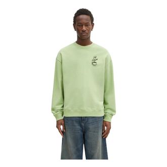 Maison Kitsun&eacute; Coffee Cup Relaxed Sweatshirt - - Sweatshirts & Hoodies - Herren - Gr&uuml;n - S