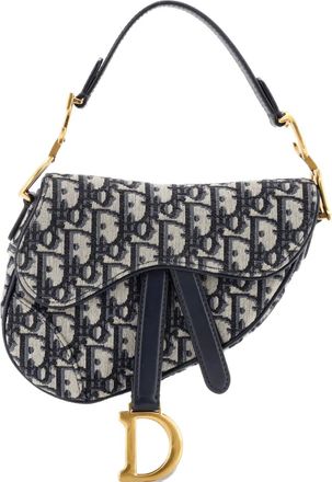 Dior Saddle Handbag Oblique Canvas Mini shoulder bag - Blau