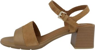 Geox D New MARYKARMEN Sandal, Camel, 41 EU