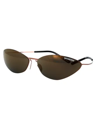 Balenciaga Unisex Sunglasses Bb0350s Brown-Bronze Titanium Brown-Brown-Bronze Brown/brown/bronze