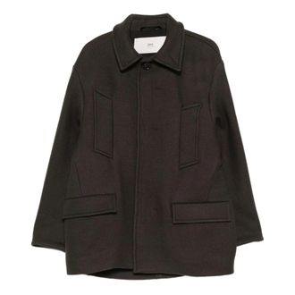 Ami Caban Coat - - Coats - Damen - Braun - XS