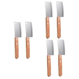 Hemoton 6 Pi&egrave;ces &agrave; Beurre Couperet Chinois Viande Dacier Mini Couperet &agrave; Steak Trancheuse De Carottes Petits Hachoirs De Cuisine Rasoir &agrave; Fromage Acier Inoxyd