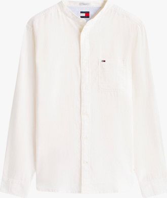 Tommy Hilfiger Chemise &agrave; col officier en lin et coton