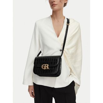 Gino Rossi Handtasche GINO ROSSI EO-LINA-KQ44-CROCCO Schwarz