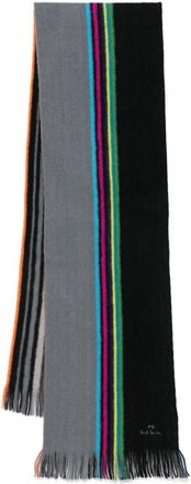 Paul Smith Wendbarer Schal mit Sports-Stripe - Schwarz