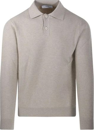 Lardini 150 Polo - Homme - Tops - Beige - Taille: L