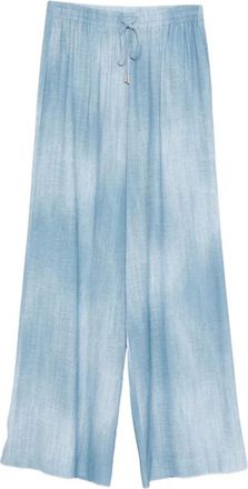 Ermanno Scervino Femme, Pantalons, Bleu, Taille: 36 FR Pantalon large