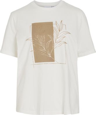Vila Visybil Leaf O-Neck S/S T-Shirt