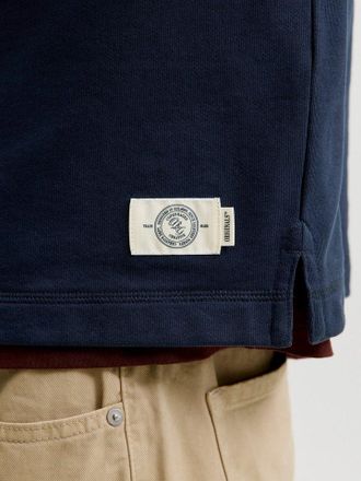 Jack & Jones Sweatshirt JORFREDERIKSBERG BLOCKING SWEAT POLO SN Baumwolle, relaxed fit