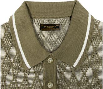 Jack & Jones Poloshirt Bluzack Structure Knit Polo aus fein gestricktem Baumwoll-Material