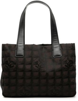 Chanel Shopper - New Travel Line Nylon Tote - Gr. unisize - in Braun - f&uuml;r Damen