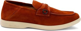 Ferragamo strap-detail loafers - Orange