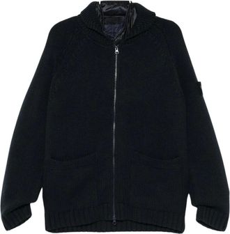 Stone Island Homme, Pulls, Bleu, Taille: M Cardigan Zippé