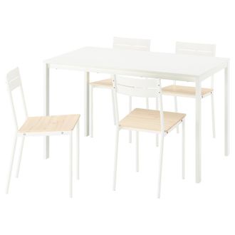 IKEA VIHALS / BUSL&Auml;TT Tisch und 4 St&uuml;hle