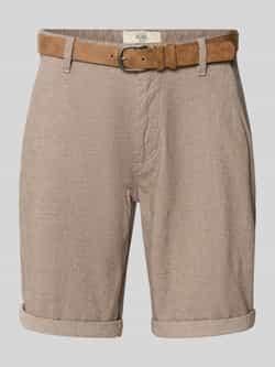 Redefined Rebel Bermudas mit G&uuml;rtel und Eingrifftaschen Modell NEBRASKA