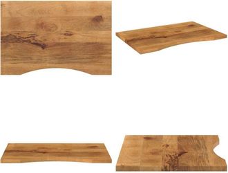 vidaXL Vidaxl - Schreibtischplatte mit Aussparung 100x50x2,5cm Massivholz Mango