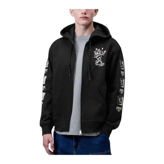Carhartt Work in Progress Homme, Sweatshirts et sweats &agrave; capuche, Noir, Taille: M Veste &agrave; capuche Playing Cards