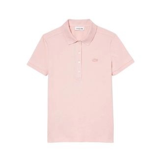 Lacoste Femme, Tops, Rose, Taille: 40 FR Polo sans manches en piqu&eacute; de coton stretch