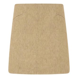 Alberta Ferretti Gerader klassischer Minirock - - Skirts - Damen - Beige - S