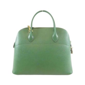 Herm&egrave;s Pre-owned Cuir sacs-main - Femme - Pre-owned - Vert - Taille: ONE Size