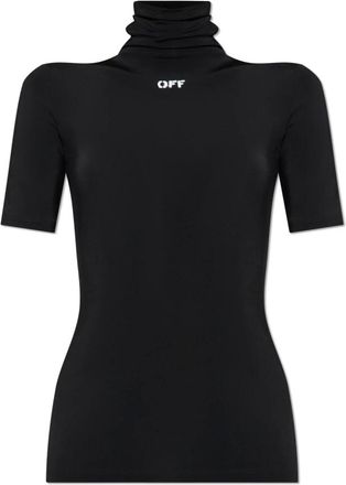 Off-white Femme, Blouses et Chemises, Noir, Taille: 38 FR Pull &agrave; col roul&eacute; ajust&eacute;
