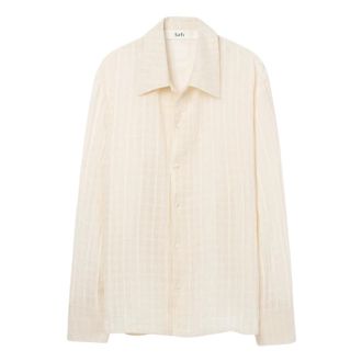 S&eacute;fr Homme, Chemises, Beige, Taille: M Ignacio Shirt