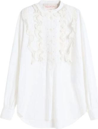 Valentino Garavani Bestickte Bluse - Weiß