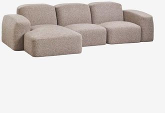 Sklum Bastian 3-teiliges modulares Chaiselongue-Sofa links