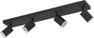 Eglo connect.z Smart-Home LED Deckenlampe Melitello-Z, Deckenstrahler mit 4 Spots, ZigBee, Matter, App und Sprachsteuerung Alexa, warmwei&szlig;-kaltwei&szlig;, RGB, D