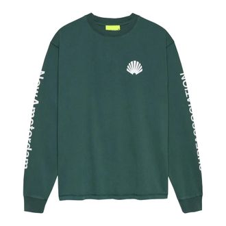 New Amsterdam Surf Association Homme, Tops, Vert, Taille: L T-shirt &agrave; manches longues col rond