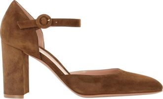Gianvito Rossi Femme, Chaussures, Brun, Taille: 40 EU Escarpin &agrave; bride de cheville