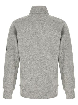 C.P. Company Half-Zip Cotton Sweatshirt - Gray