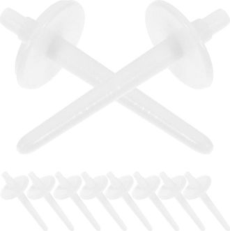 TOPBATHY Toyvian 12 St&uuml;ck Kunststoff Spulenstifte N&auml;hmaschinenzubeh&ouml;r Spulenhalter f&uuml;r Haushaltsn&auml;hmaschinen Garnrollenhalter Ersatzspulenstift f&uuml;r Saubere Fad