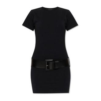 Balenciaga Kleid mit G&uuml;rtel - - Dresses - Damen - Schwarzk - S