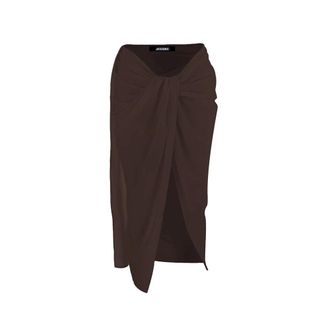 Jacquemus Femme, Jupes, Brun, Taille: 38 FR Jupe Par&eacute;o