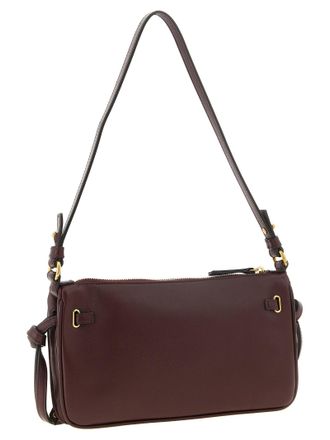 Chlo&eacute; Paddington Lambskin Leather Clutch - Burgundy