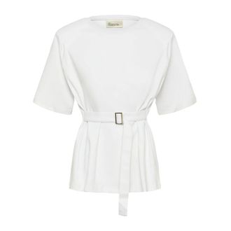MY ESSENTIAL WARDROBE Femme, Blouses et Chemises, Blanc, Taille: 44 FR HelleMW Blouse