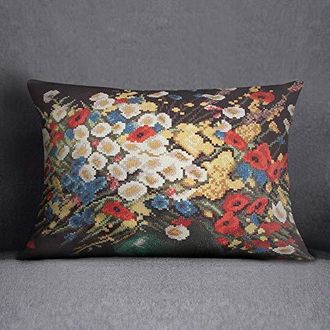 Bonamaison Le Jardin du Lin Kissenhüllen, Cotton, Mehrfarbig, 45x45