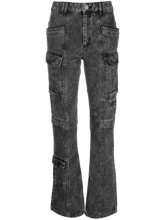 Isabel Marant Jeans in Distressed-Optik - Schwarz