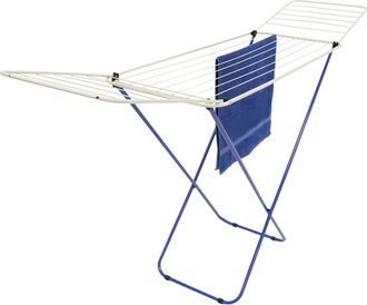 axentia Fl&uuml;gelw&auml;schest&auml;nder mit Abklappfl&uuml;geln 16 m - W&auml;schest&auml;nder klappbar - Fl&uuml;gelw&auml;schetrockner gro&szlig; aus Kunststoff - Standtrockner platzsparend f&uuml;r Balko