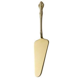Amosfun Pelle &agrave; g&acirc;teau &agrave; pizza vintage en acier inoxydable avec pelle triangulaire pour transfert de g&acirc;teau pour mariage, f&ecirc;te danniversaire et utilisation qu