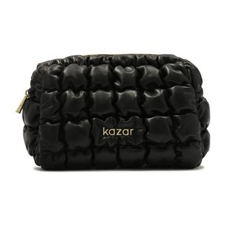 Kazar Luxuri&ouml;se gesteppte Leder-Kosmetiktasche - - Bags - Damen - Schwarzk - ONE SIZE